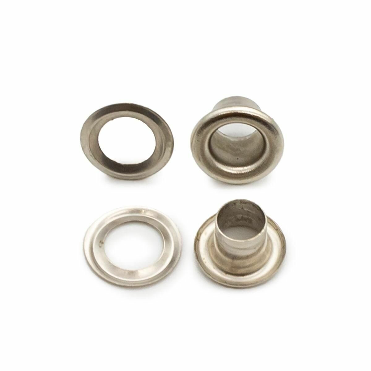 Люверсы New Star Цвет Никель, №2, диаметр 4,4 мм, высота 5,42 мм, металл, 100 шт