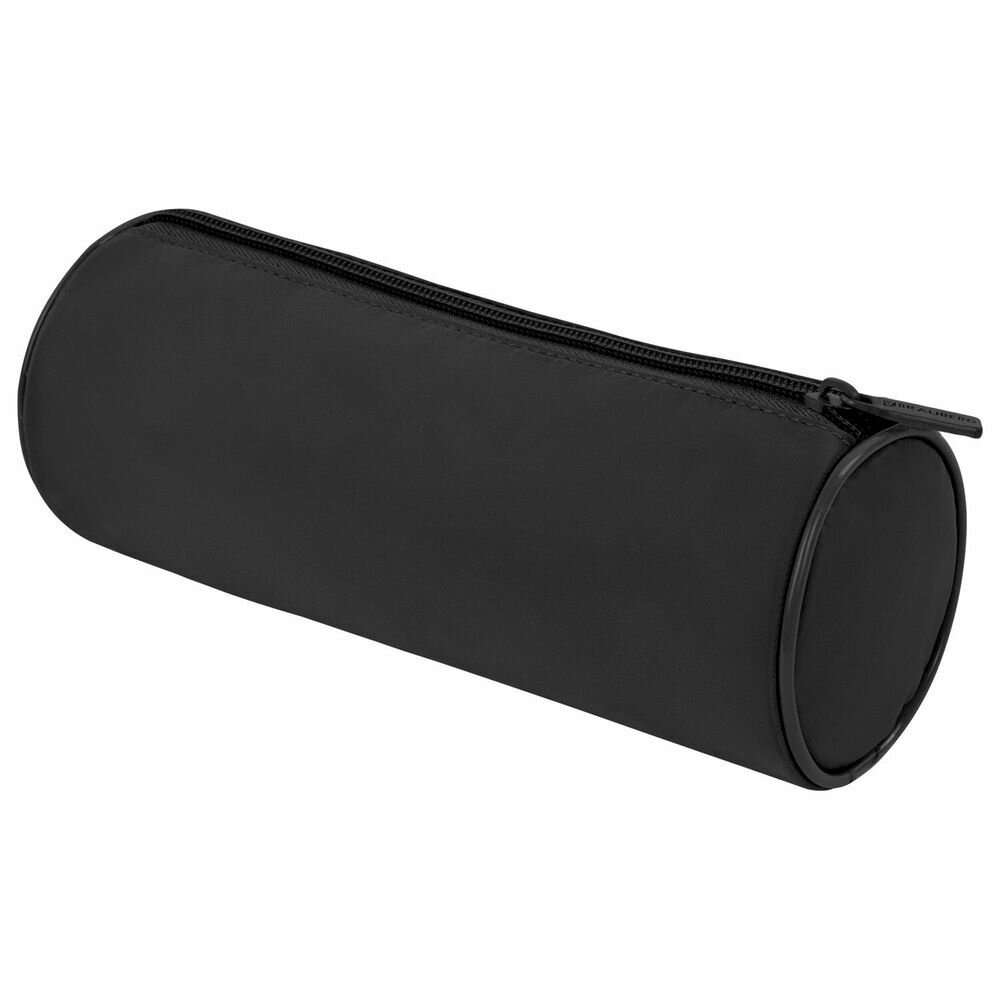 Пенал-тубус Brauberg с эффектом Soft Touch, мягкий, черный, 22х8 см