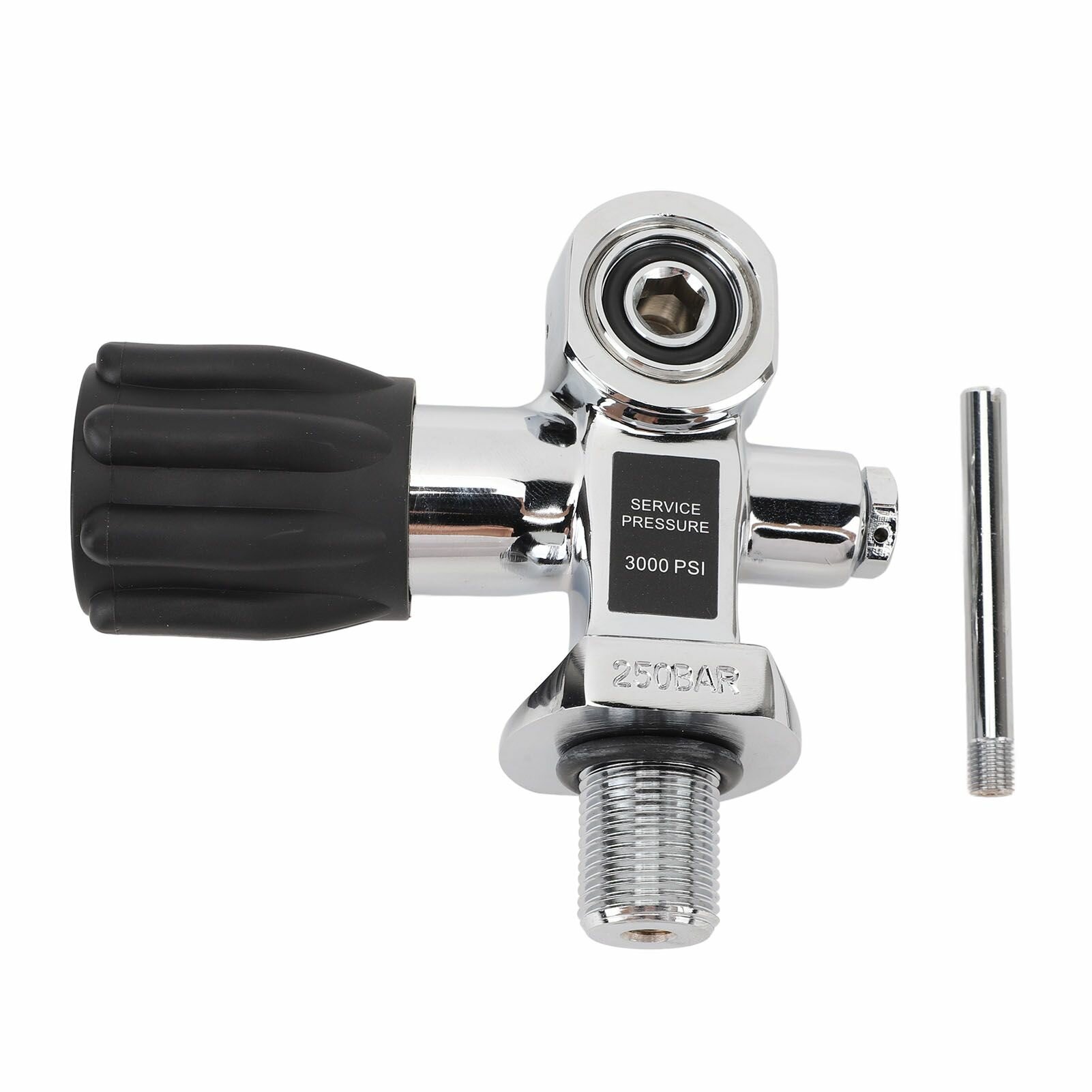 Клапан баллона для подводного плавания G3/4 DIN Yoke двойного назначения 250 бар хромированный латунный клапан баллона для дайвинга с маской и трубкой