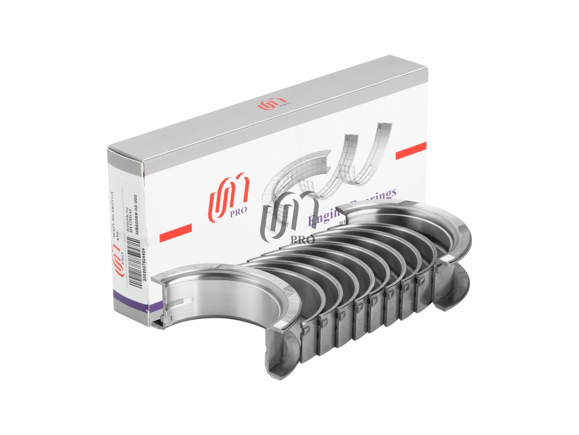 Вкладыши коренные STD Hyundai G4EA, G4EH, G4EE, G4EK, G4EB, G4EC, G4ED, G4FK (21020-22541) UMpro