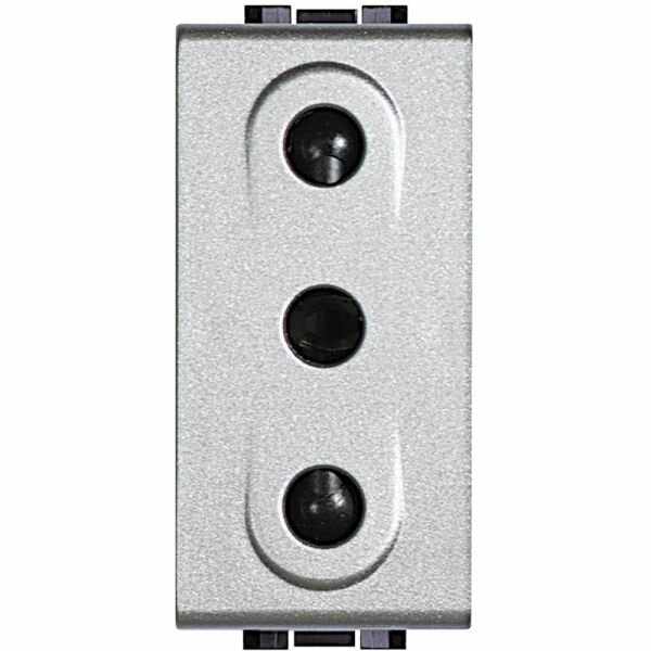 2 шт. BT LL Алюминий Розетка с заземлением, 2П, 16A, 250В, NT4119