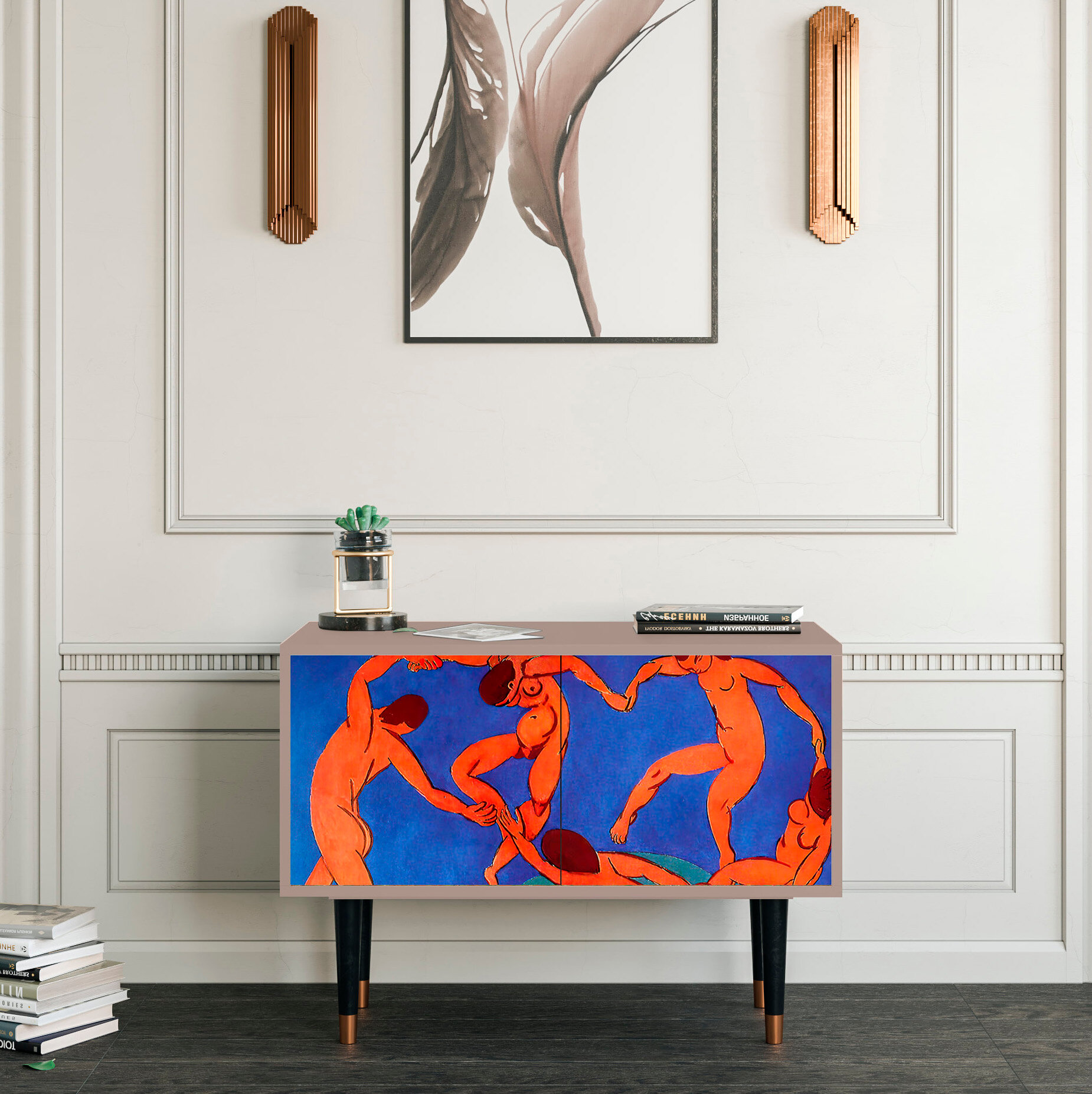 Комод - STORYZ - S1 The Dance by Henri Matisse , Размер - 94 x 69 x 48 см, Цвет корпуса - , Бежевый