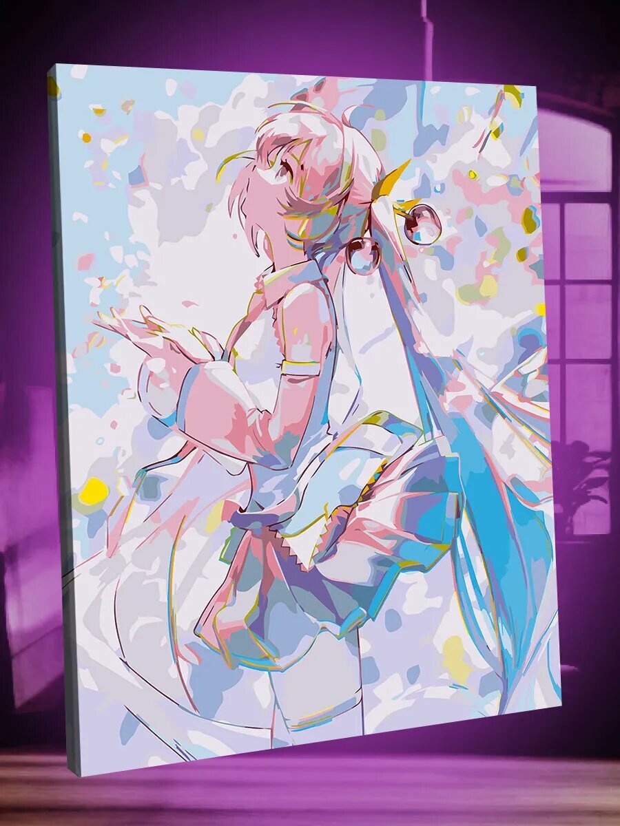 Картина по номерам Аниме цвет сакуры