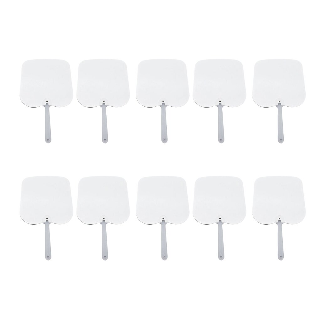 Набор из 10 ручных церковных вееров с двусторонней сублимацией для персонализации на свадьбах и вечеринках