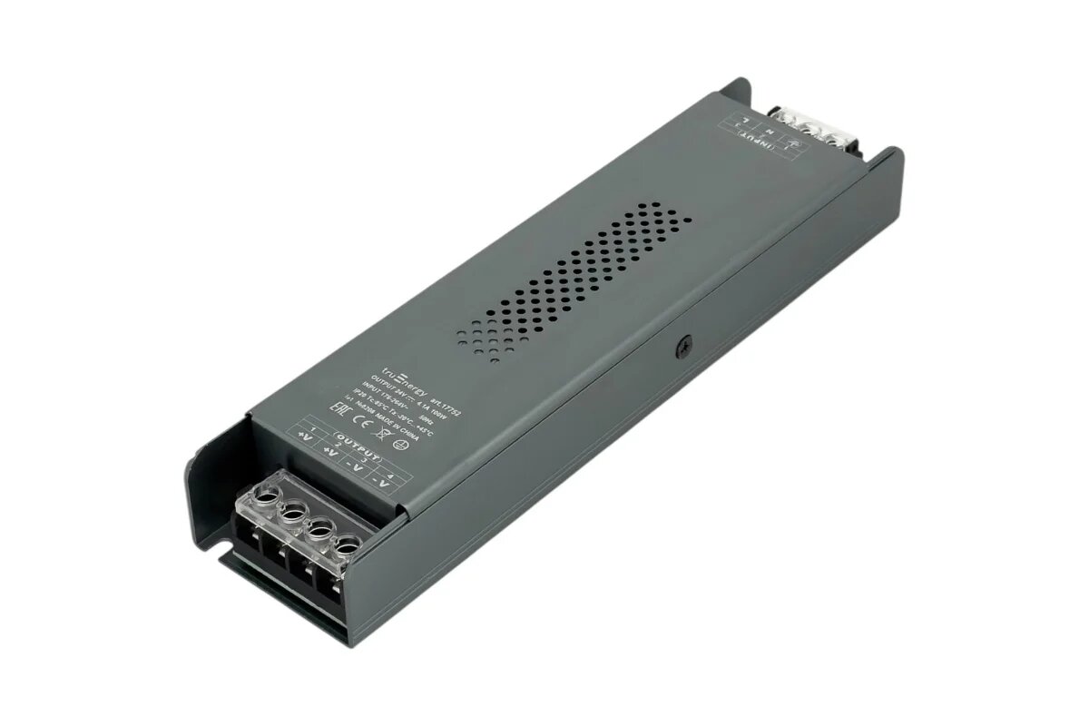 TruEnergy 24V 100W алюминиевый блок питания для светодиодной ленты IP20 166x55x29 мм