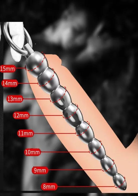 Уретральный плаг фигурный с кольцом для стимуляции, саундинга