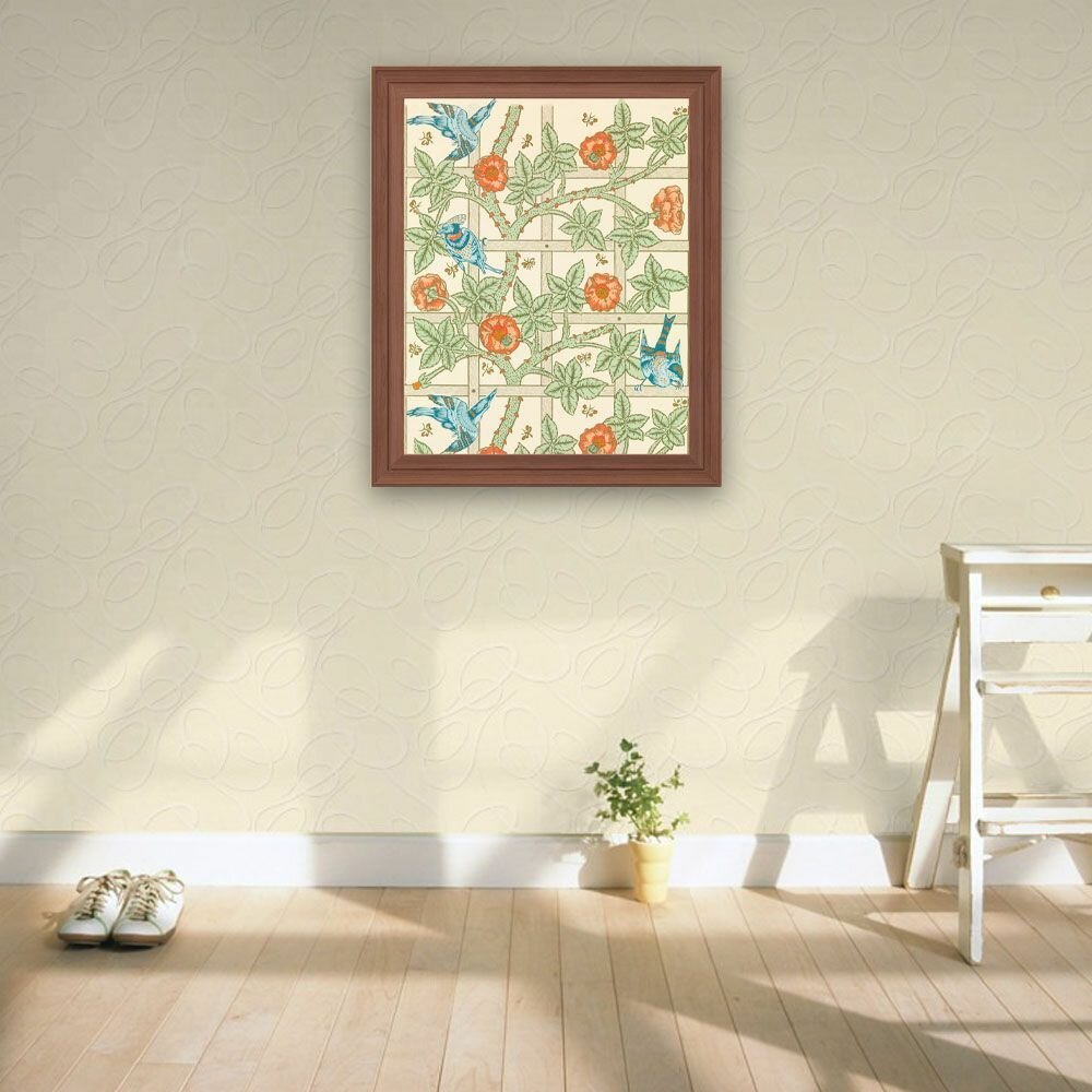 Знаменитый набор для вышивания картин крестиком, Клетчатый узор, Уильям Моррис