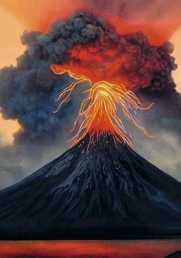 Книга для записей А4, 200л. Вулкан