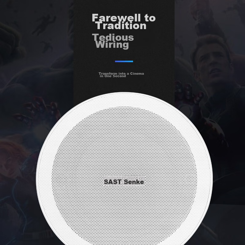 SAST wireless Bluetooth ceiling speaker built-in amplifier indoor background music home living room store combination conference audio set ceiling speaker broadcast home one to three