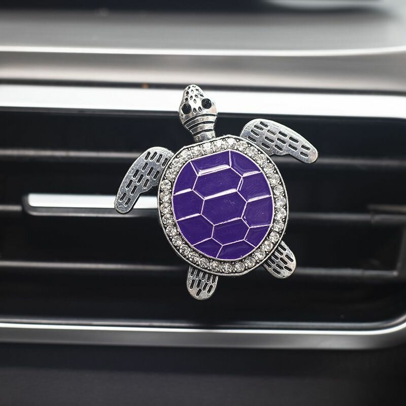 Хит продаж: парфюмерный зажим для вентиляционного отверстия автомобиля с резинкой в виде черепахи, украшение с морской черепахой