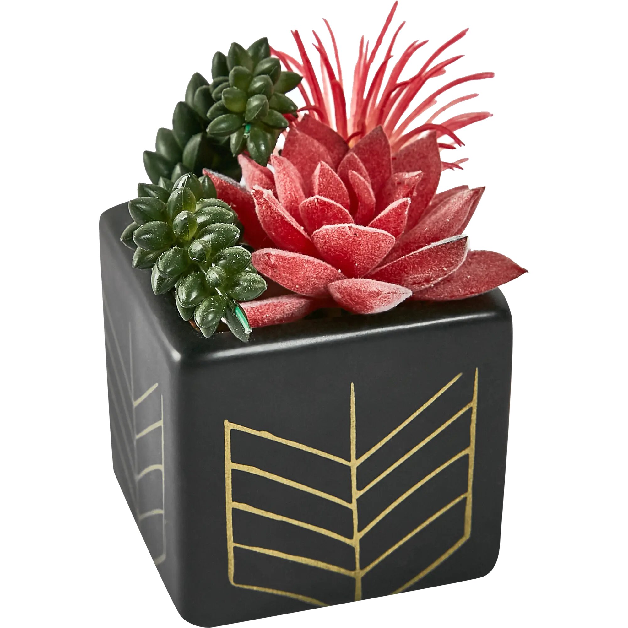 Искусственное растение суккулент из пластика, 13 см, декоративный элемент