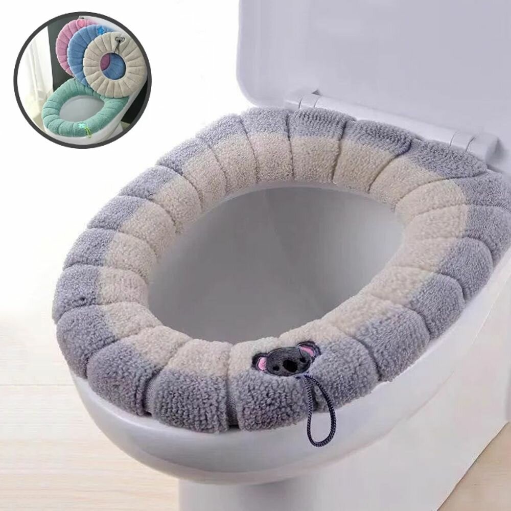 Сиденье для унитаза, покрытие на крышку, серый, теплый