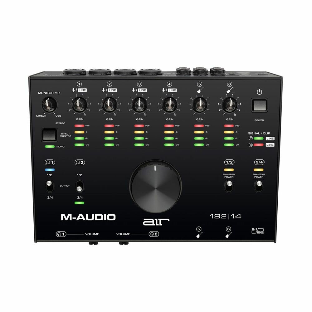M-Audio AIR 192/14, черный, внешняя звуковая карта