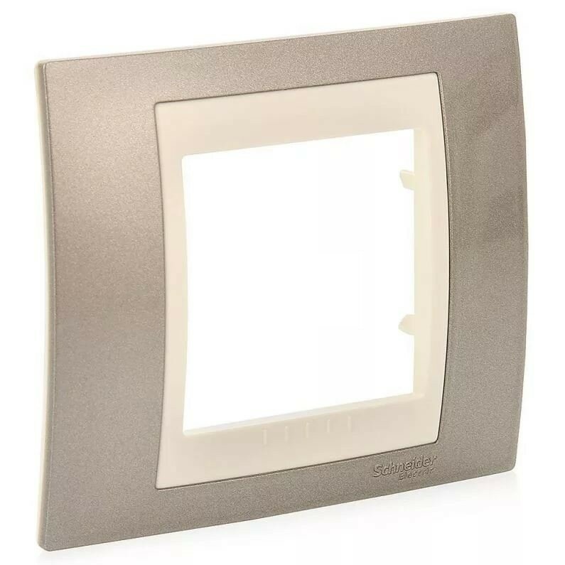 Рамка Unica хамелеон 1 пост шампань/бежевая MGU6.002.524 Schneider Electric