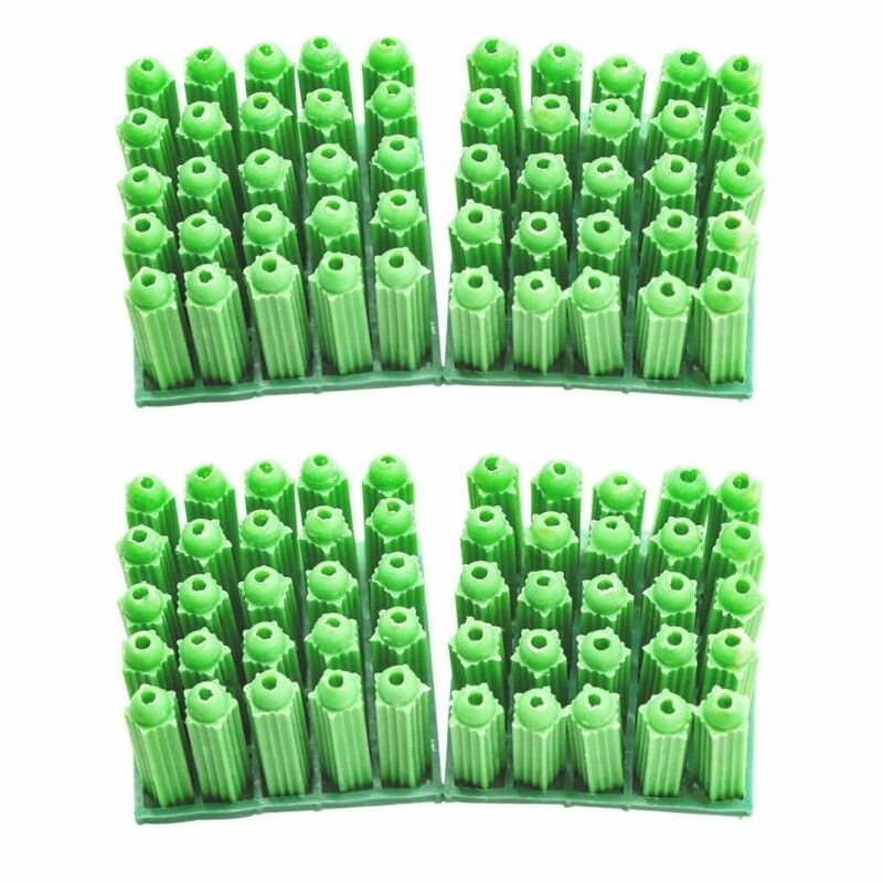 100 шт. высокопрочных нейлоновых дюбелей для бетона, монтаж с высокой нагрузкой, M8.