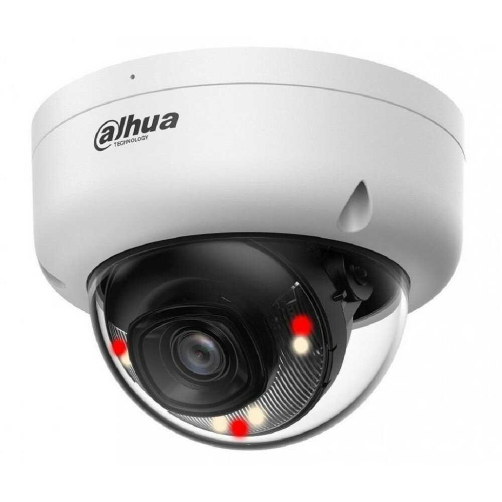 Камера видеонаблюдения Dahua DH-IPC-HDBW1439E1P-A-IL-0360B-S6 Уличная 4 Мп, тип Проводной Белый, Купольная