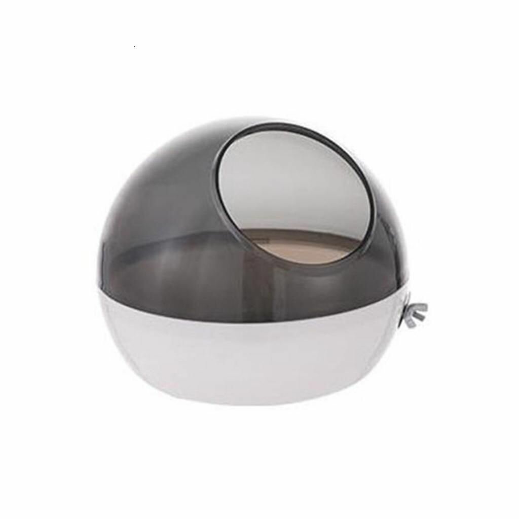 Домик для птиц и перепелов с подвесной клеткой, Серый