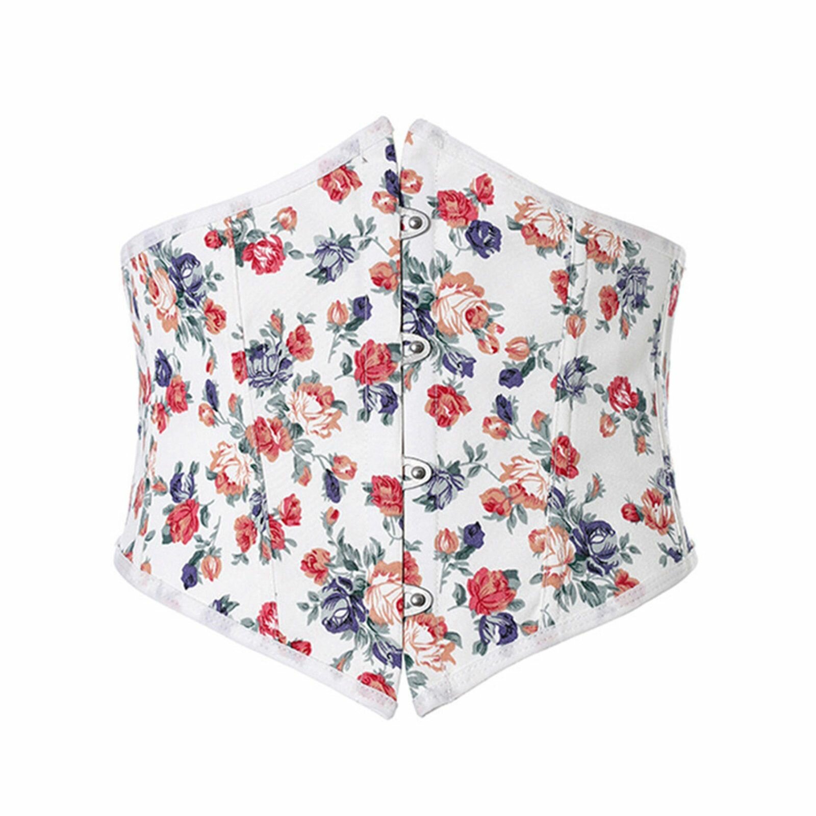 Удобный утягивающий корсет в ретро стиле с вышивкой