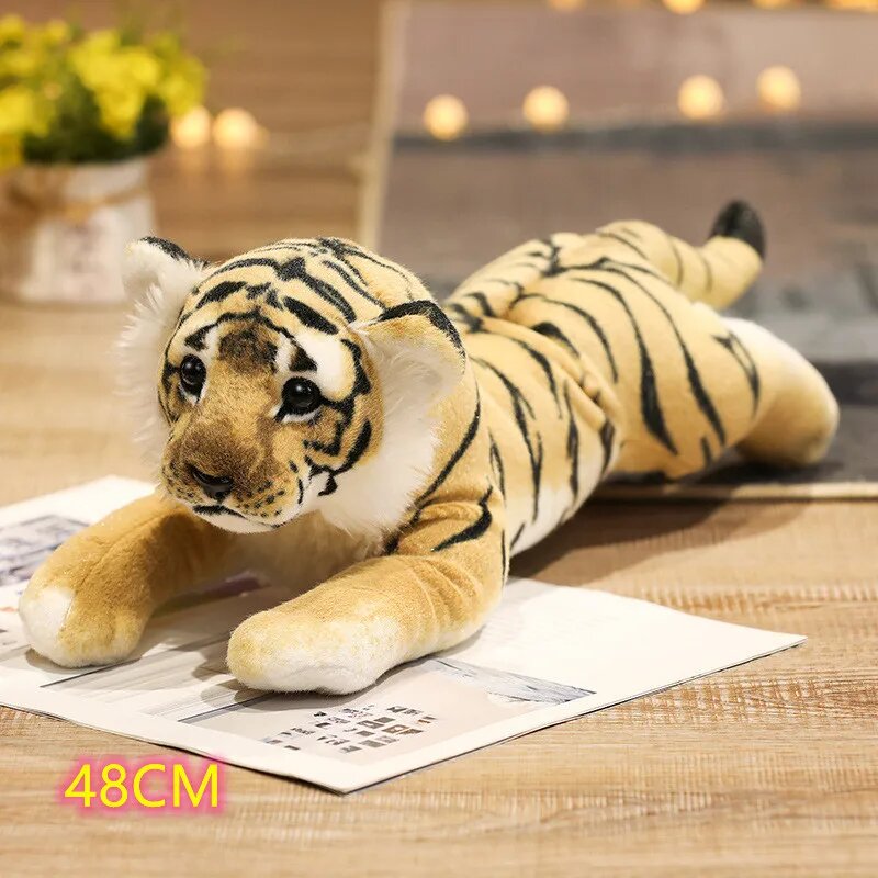 MIAOOWA Плюшевые львы, тигры, леопарды 39/48/58 см 48cm tiger