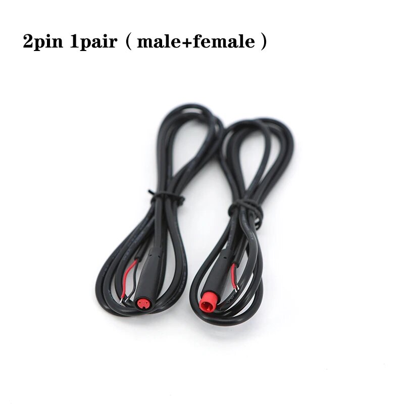 Кабель-разъем 2pin (male+female)
