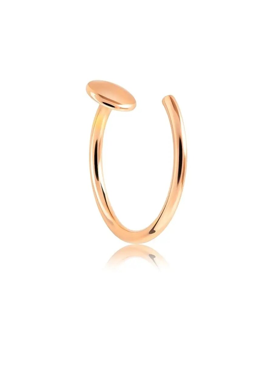 Пирсинг в нос, серебро, 925 проба, золочение