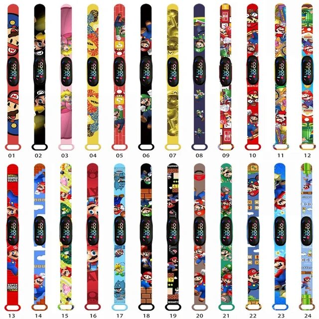 Браслет с изображением Микки и Минни Маус из мультфильма «Холодное сердце» с Дональдом Даком и светодиодными сенсорными часами для детей и школьников, спортивные электронные часы с мультяшным принтом, подарочная игрушка