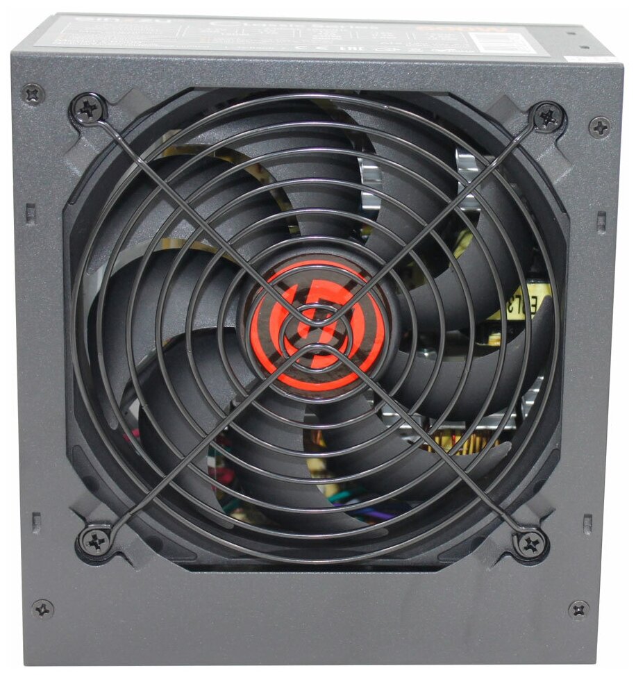 Блок питания Ginzzu 600W (CB600) ATX,12CM black,20+4p, CPU(4+4)