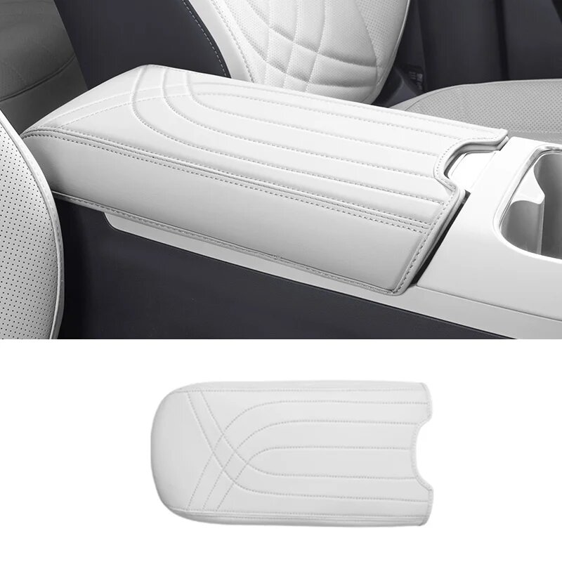 Для Geely Galaxy Starship 7 EM-i 2025 подлокотник, чехол, оригинальный цвет автомобиля, центральный защитный рукав, защитная накладка White