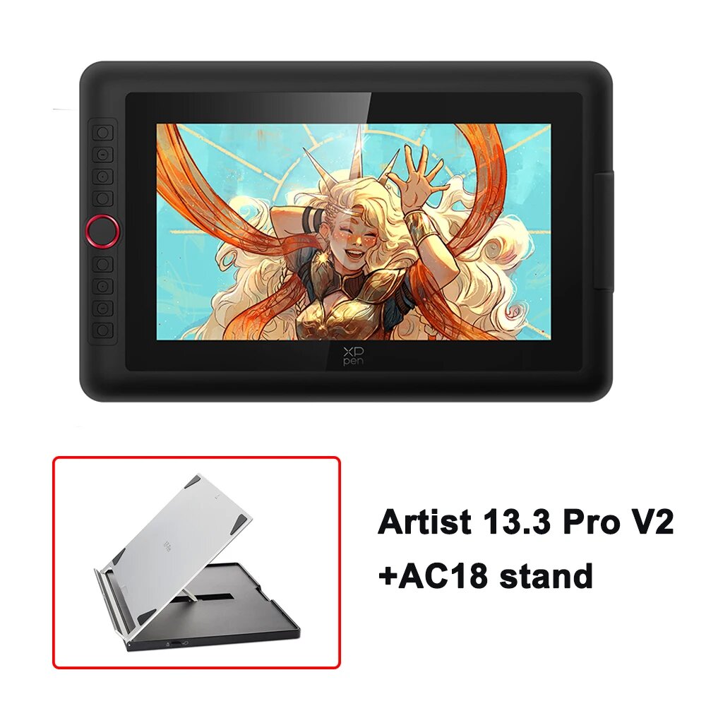 XPpen Artist 13.3 Pro V2 + AC18 Stand