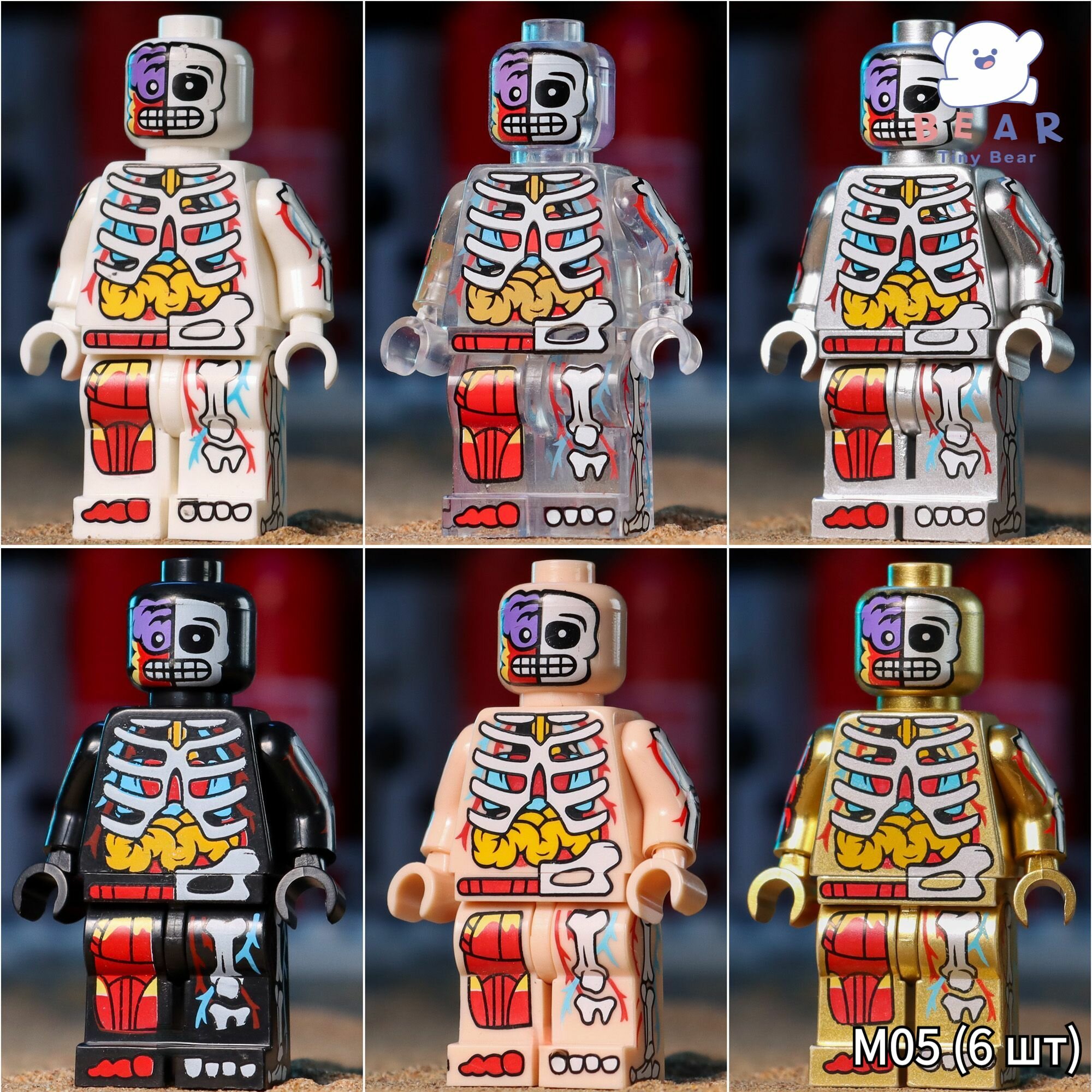 Модель минифигурки из строительных блоков для зомби с ядерным излучением, аксессуары для минифигурок MOC, строительство сцены Resident Evil, совместимы с легo конструкторами