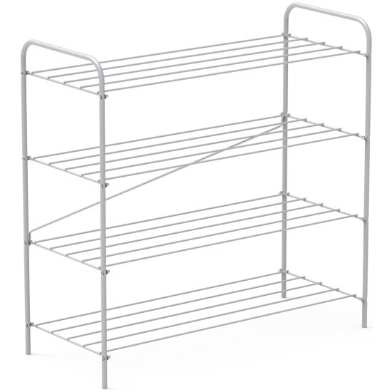 Этажерка для обуви Nika ЭТПР4 4 полки, матовый серый (ЭТПР4/МС)