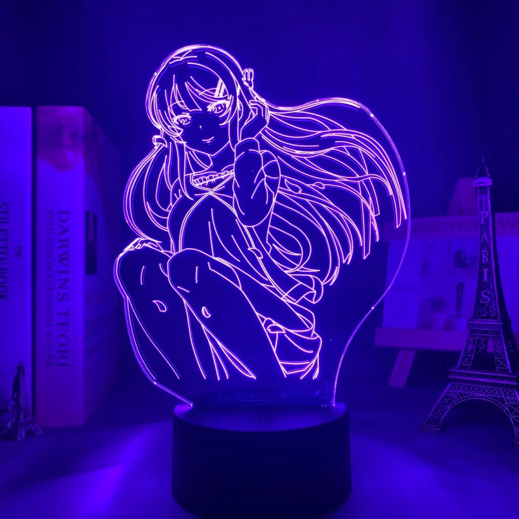 3D Аниме лампа Mai Sakurajima PCLP-iLight