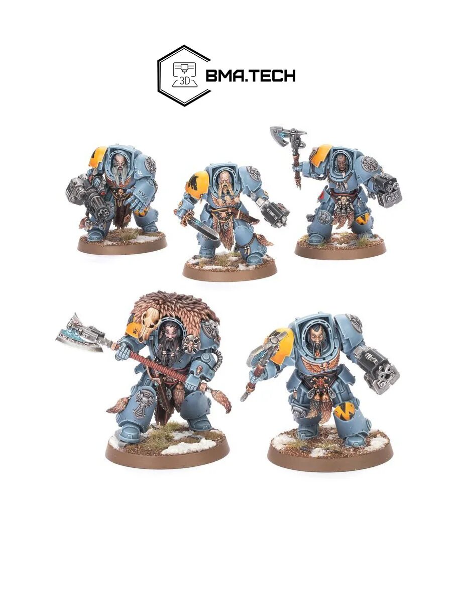 Миниатюра Warhammer 40000 - Wolf Guard Terminators