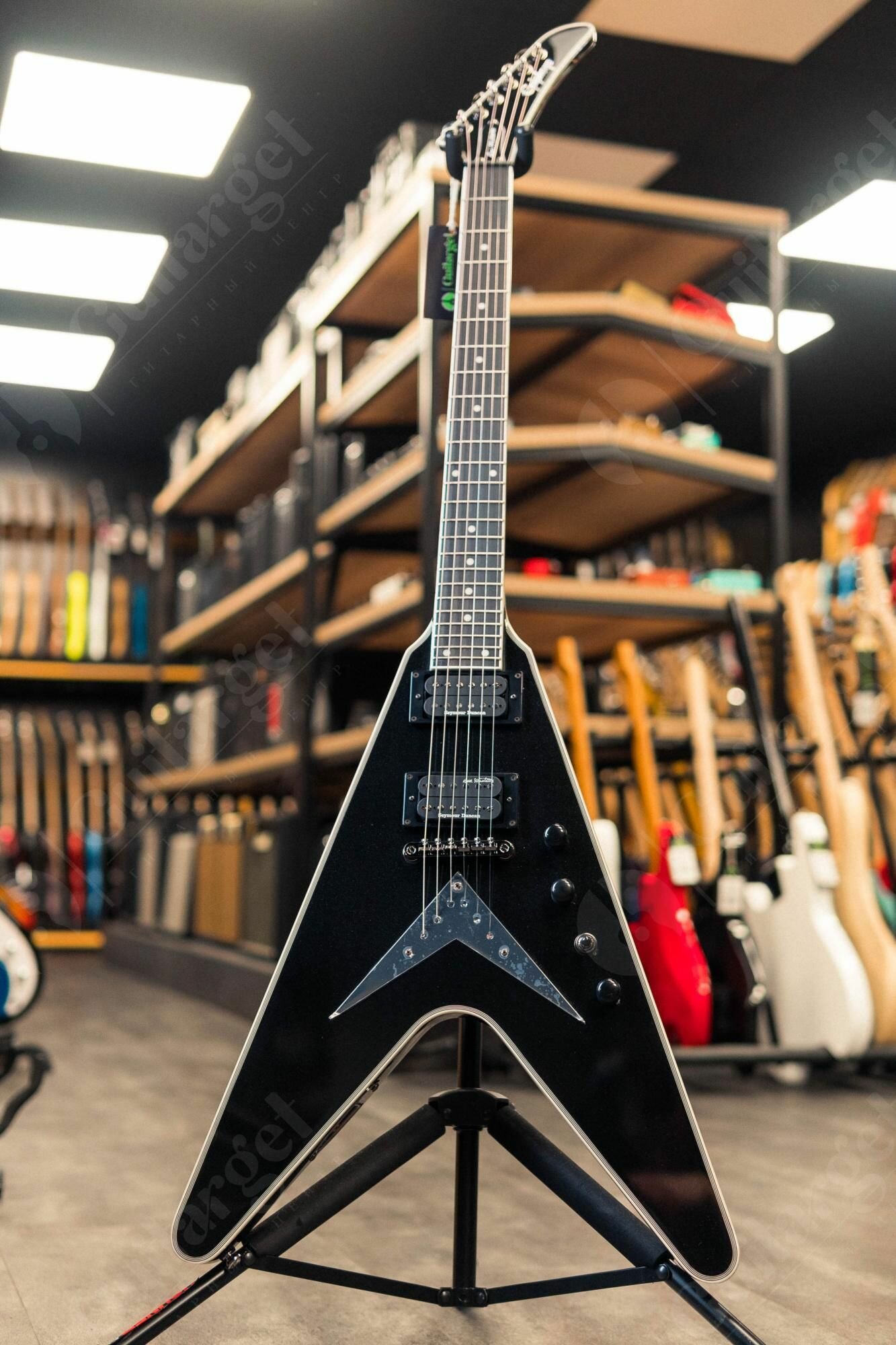Электрогитара Epiphone Dave Mustaine Flying V Custom (Incl. Hard Case) Black Metallic с кейсом