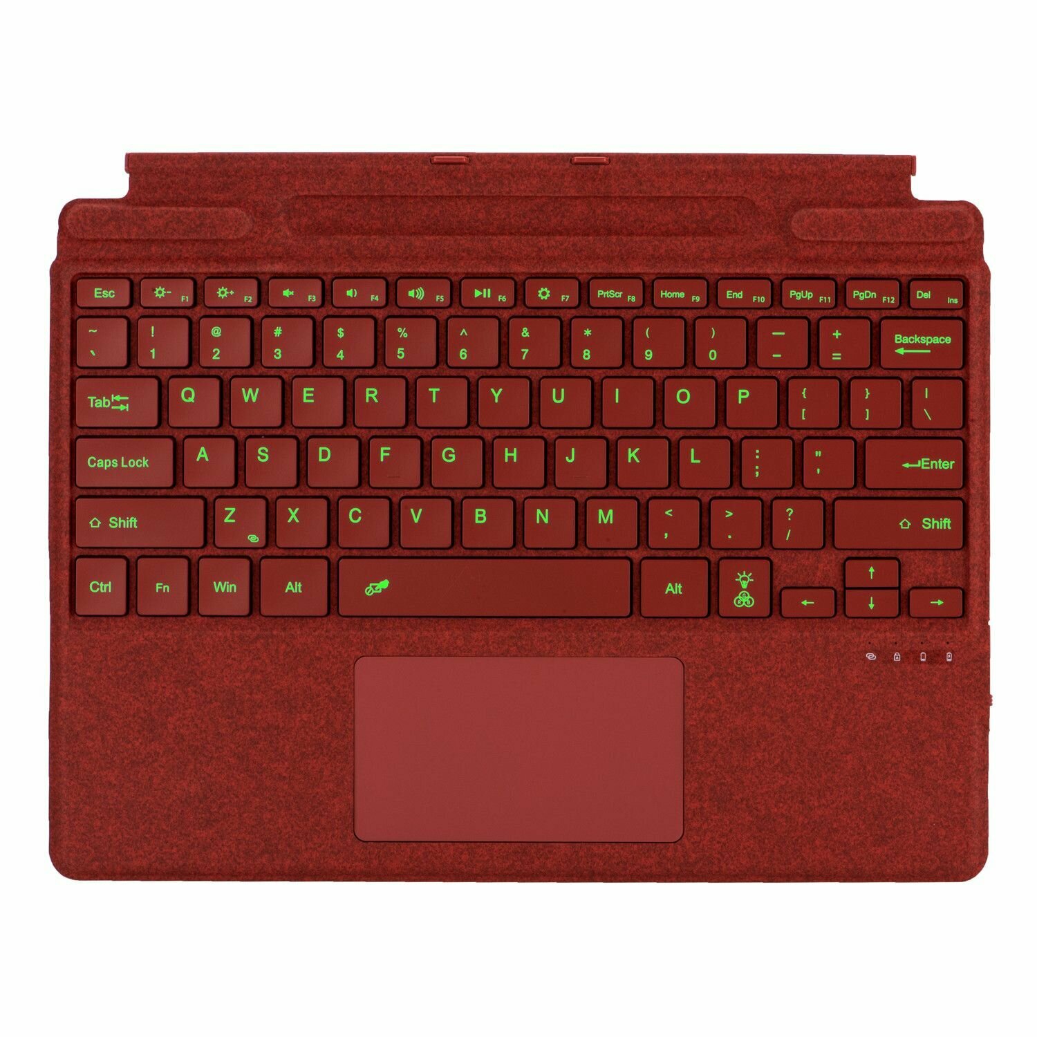 Сенсорная Bluetooth-клавиатура с семью цветами подсветки для Microsoft SurfacePro
