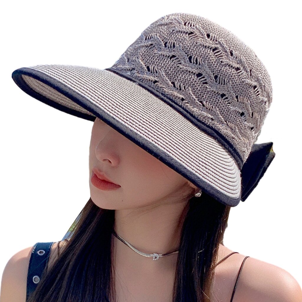 Универсальная соломенная шляпа sun hat-светло-серый