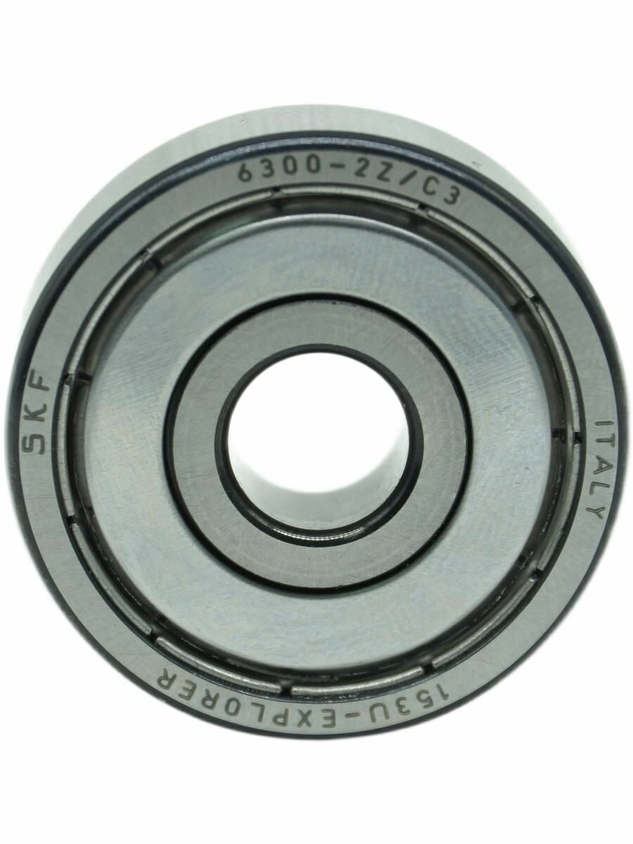 Подшипник 6300-2Z/C3 SKF шариковый радиальный (10х35х11 мм), высокооборотистый металлический закрытый с тепловым зазором для электроинструмента и электродвигателей — фото 1