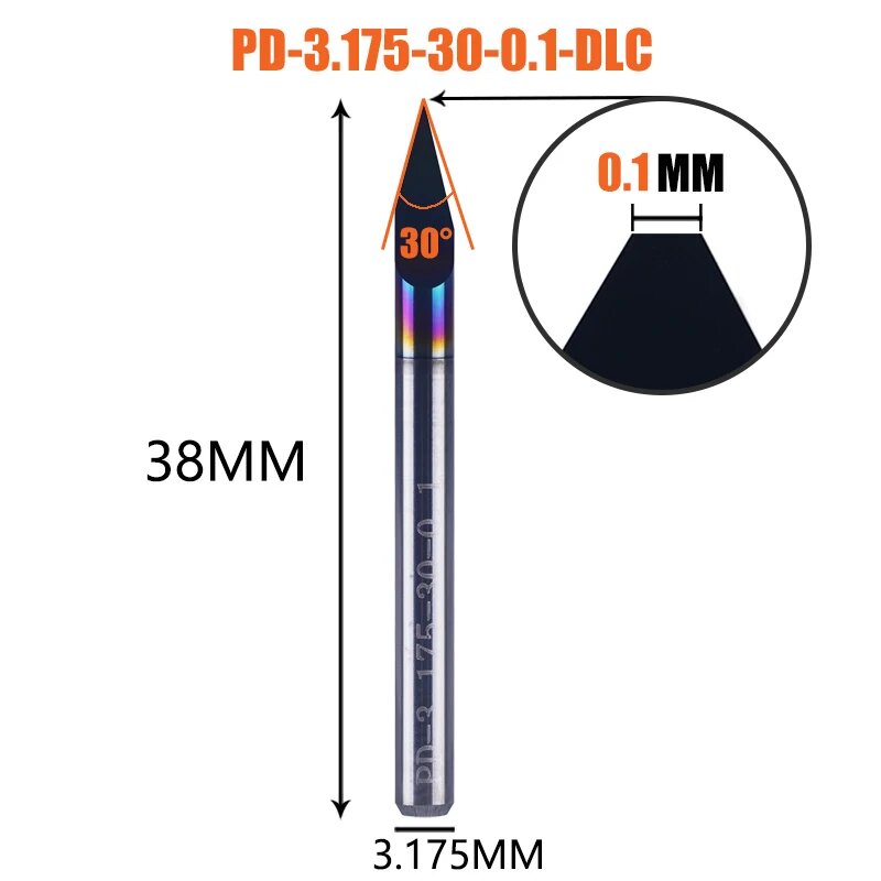 Dreanique фреза для печатных плат JD-3.175 JD-3.175-30-0.1