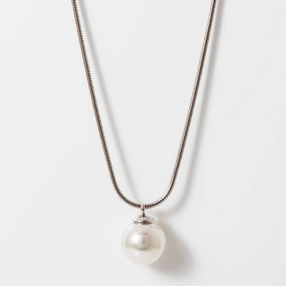 Колье, серебро, 925 проба, родирование, жемчуг