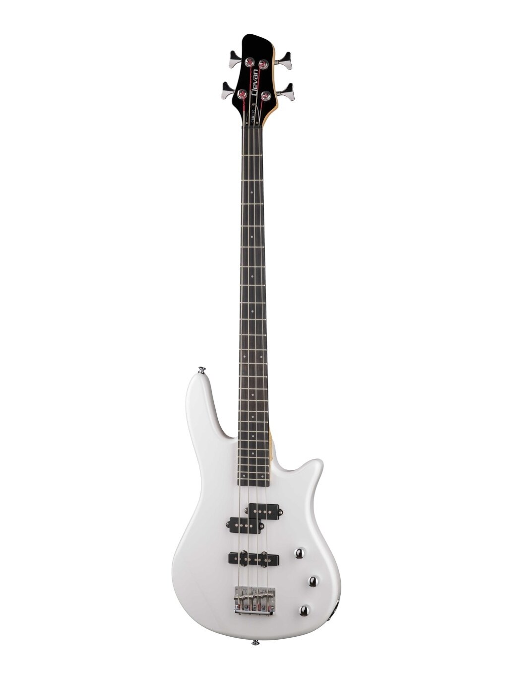 CBB-10-PW-GLOSS Бас-гитара, белая, Clevan