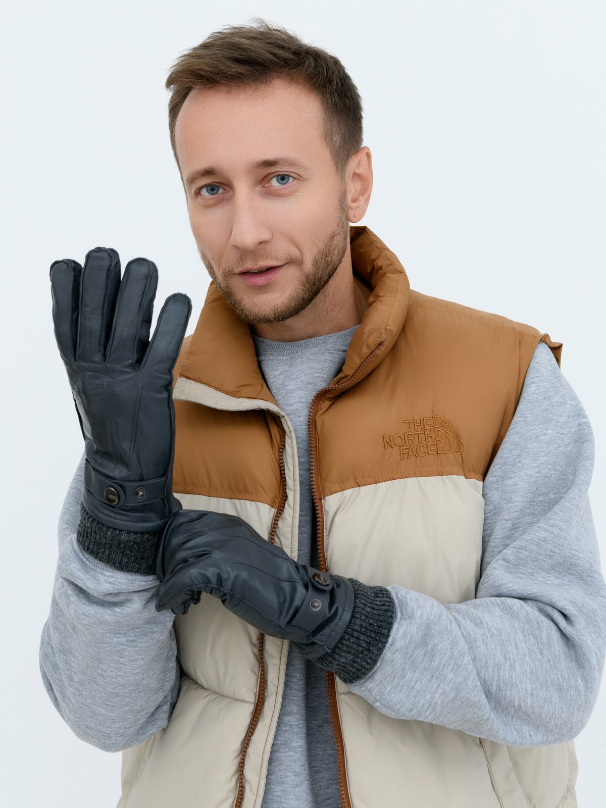 Перчатки Кожаные перчатки для мужчин