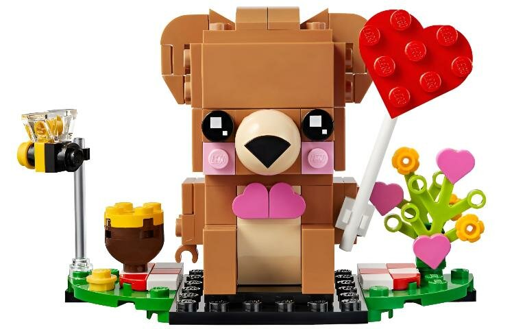 LEGO Brickheadz Heart Bear Building Blocks 0 300pcs 40379 null
