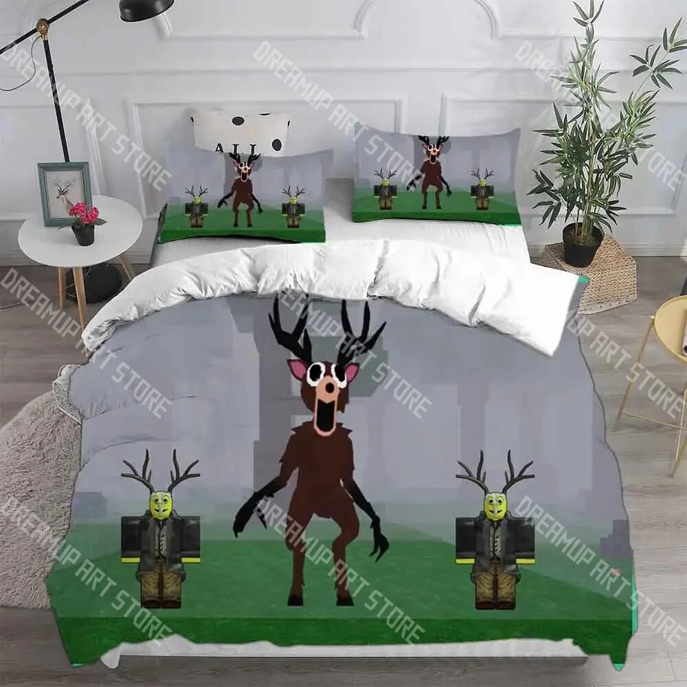 Комплект постельного белья Roblox Deer Forest 140x210см, цвет 8