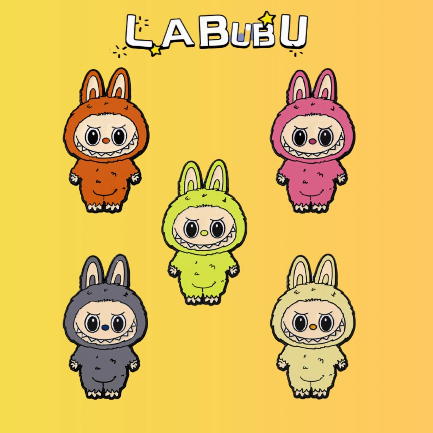 MINISO Брошь в виде скандинавского эльфа Labub Bubble Mart в том же стиле, металлический значок, мультяшная одежда, сумка, аксессуары, милый