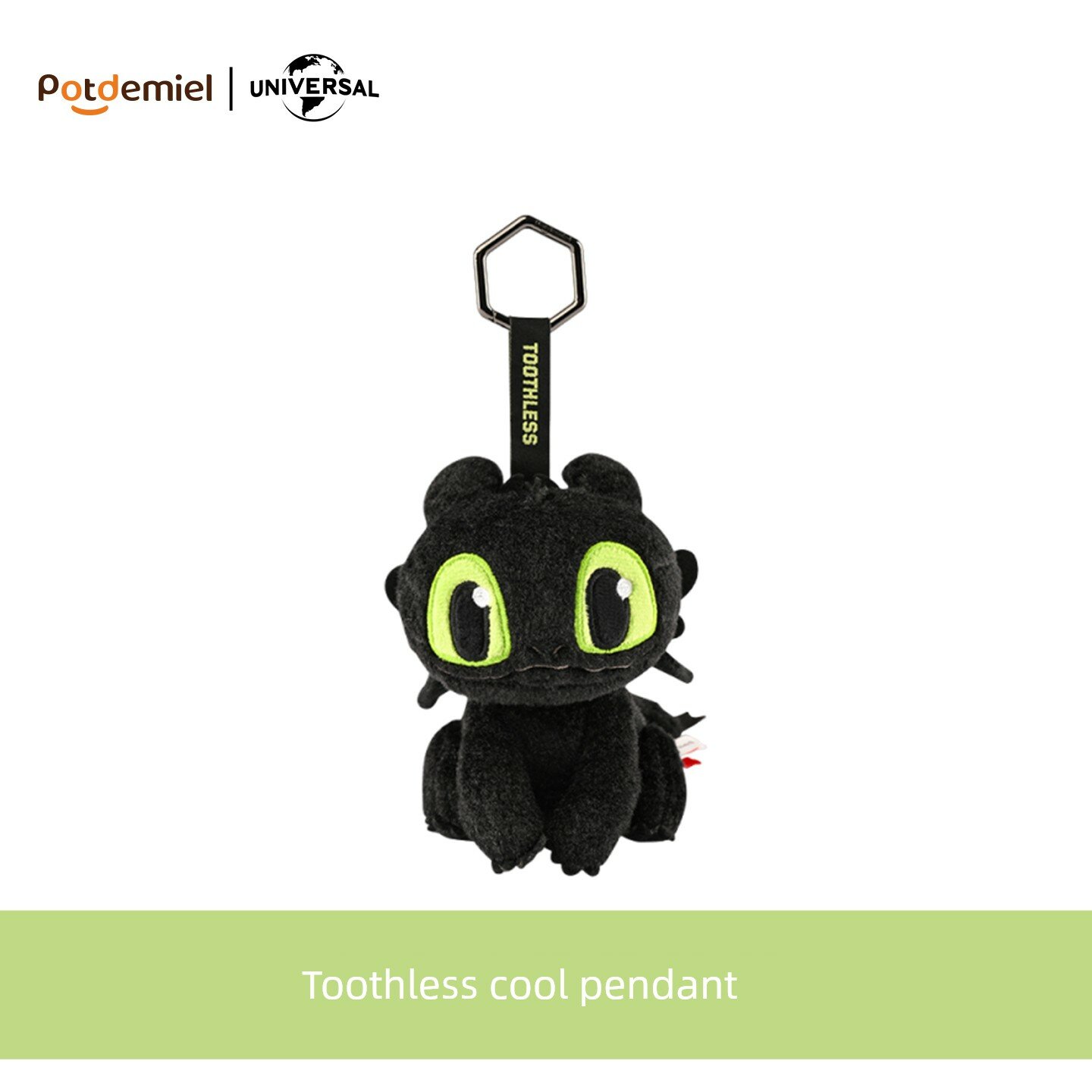 Официальный плюшевый брелок «Как приручить дракона»: Беззубик и Ночной Фури — кукла-подвеска для рюкзака, подарок для