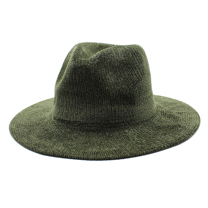 Многоцелевая Джазовая шляпа из шенилле Унисекс Ретро Вязаная Шенилл / LMN114