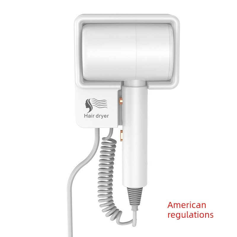 Фен для гостиниц, настенный фен Atour с высокой мощностью, 110 В, без сверления HL311 белый стандарт США[110v]Не