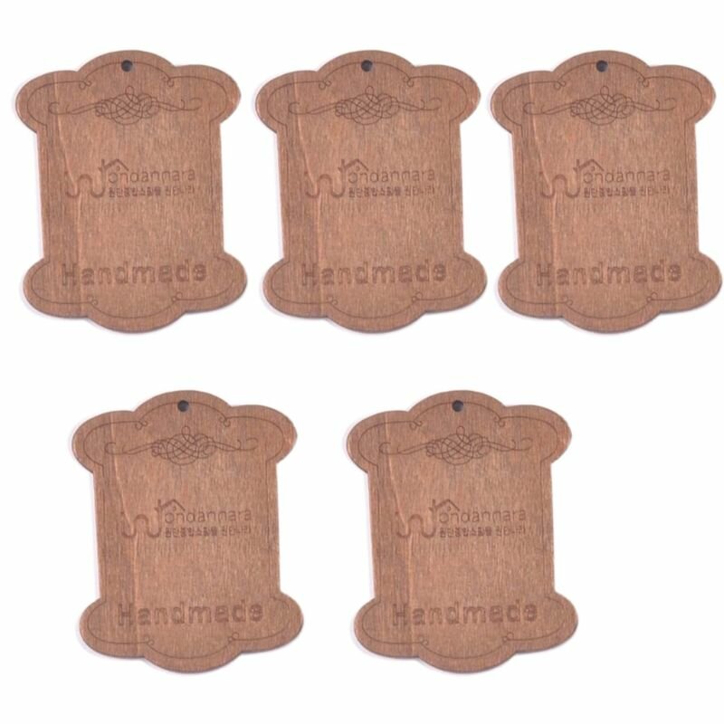 5 деревянных катушек для ниток