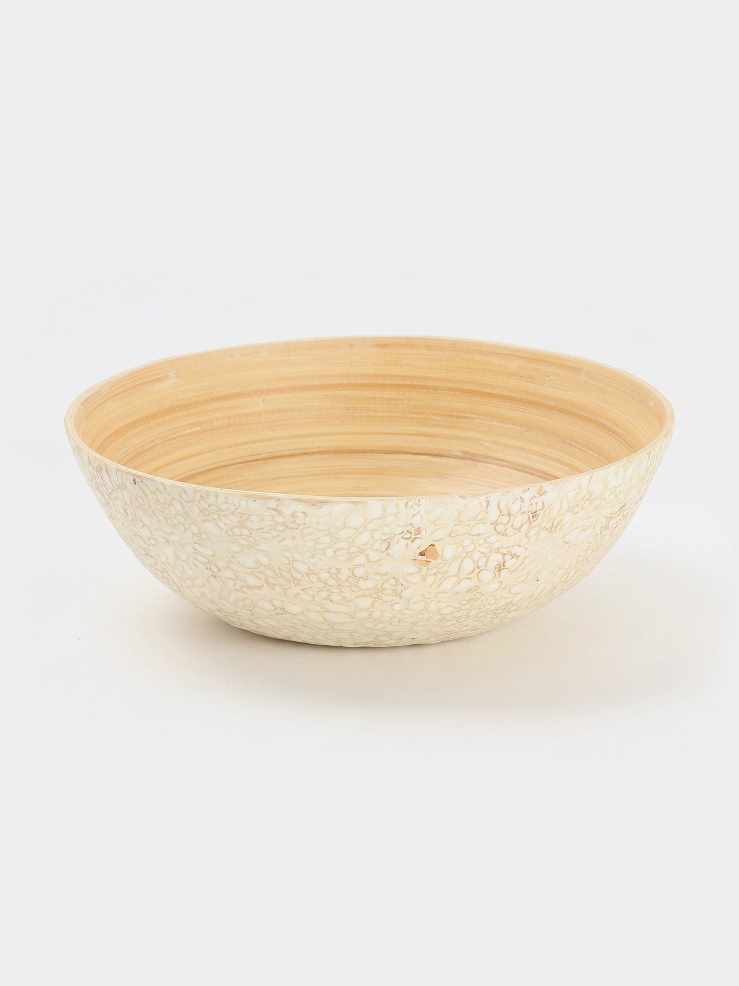 Салатник для сервировки, размер 25×25×8 см, бамбук, ручная работа