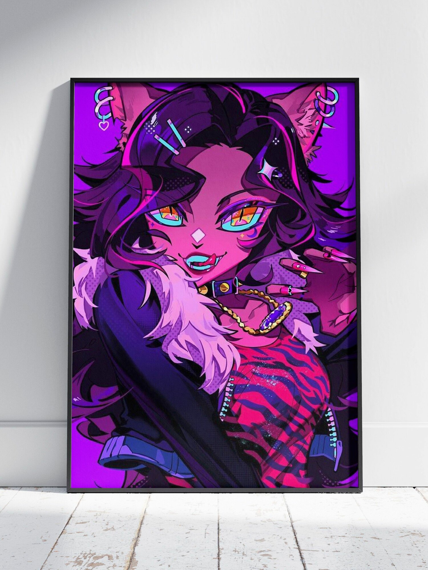Плакат на стену для интерьера Monster High (Клодин Вульф 4) - Постер по куклам и моде формата A3 (30x42 см)